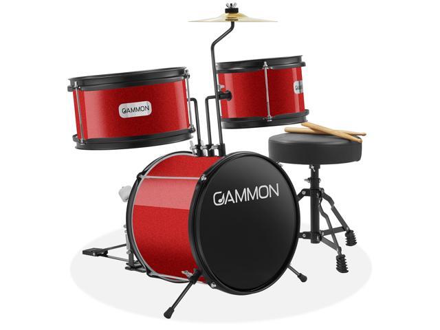 Click here for Gammon 3-Piece Junior Drum Set with Throne - Red... prices