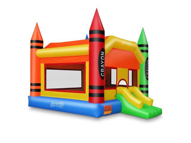 Click here for Cloud 9 Crayon Bounce House with Slide  Large Infl... prices