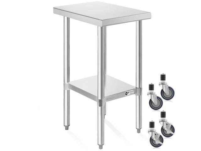 Click here for KUTLER Stainless Steel Table 24 x 12 Inches with C... prices