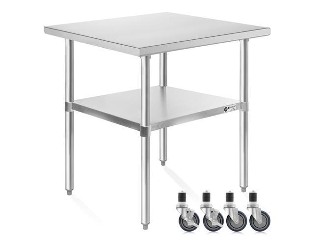Click here for KUTLER Stainless Steel Table 24 x 30 Inches with C... prices