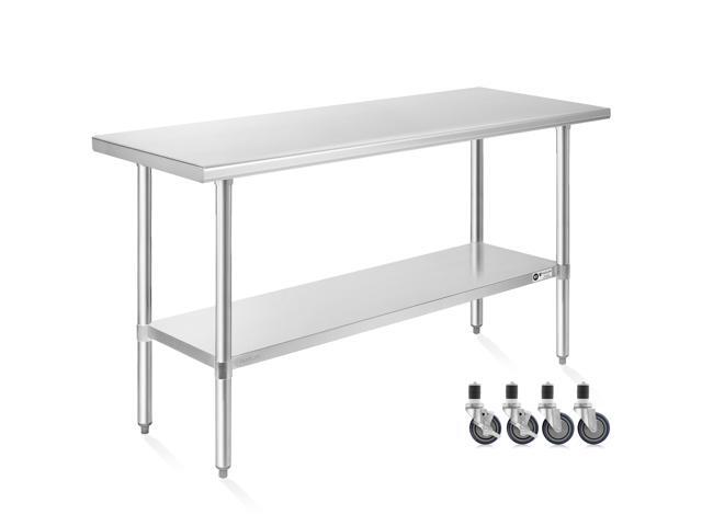 Click here for KUTLER Stainless Steel Table 24 x 60 Inches with C... prices