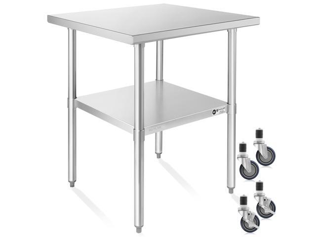 Click here for KUTLER Stainless Steel Table 30 x 30 Inches with C... prices