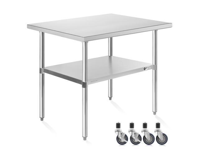 Click here for KUTLER Stainless Steel Table 30 x 48 Inches with C... prices