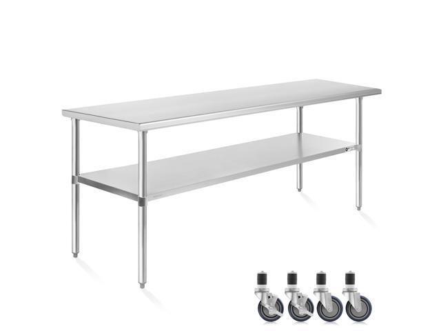 Click here for KUTLER Stainless Steel Table 30 x 60 Inches with C... prices