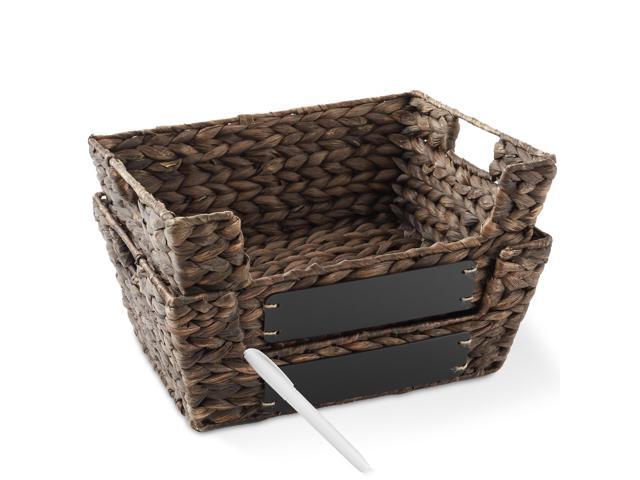 Click here for Casafield Set of 2 Water Hyacinth Pantry Baskets w... prices