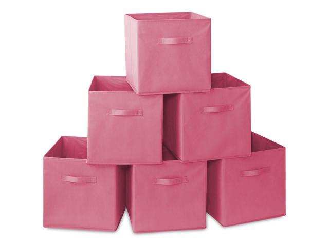 Click here for Casafield Set of 6 Fabric Storage Cube Bins  Red -... prices