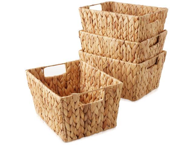 Click here for Casafield Set of 4 Water Hyacinth Storage Baskets... prices