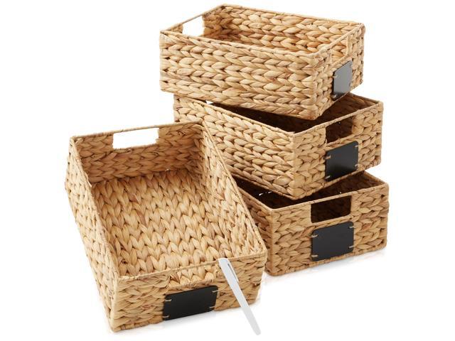Click here for Casafield Set of 4 Water Hyacinth Pantry Baskets... prices