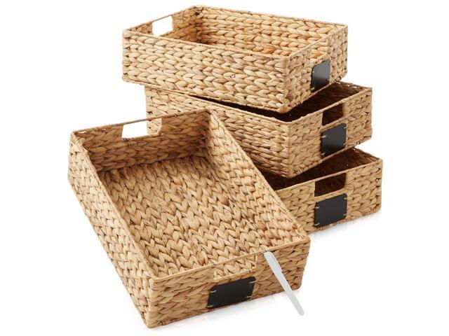 Click here for Casafield Set of 4 Water Hyacinth Pantry Baskets... prices