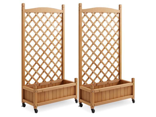 Click here for Casafield Set of Two 48 Raised Garden Bed with Tre... prices