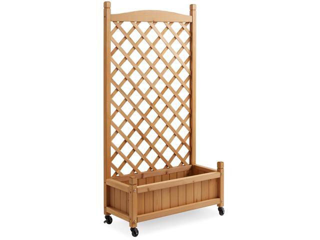 Click here for 48 Raised Garden Bed with Trellis  Wooden Diamond... prices