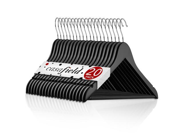 Click here for Casafield - 20 Black Wooden Suit Hangers - Premium... prices