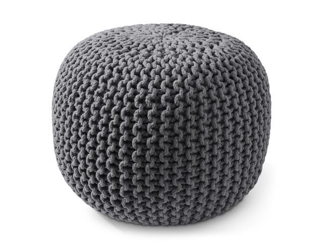 Click here for Casafield Round Pouf Ottoman  Navy Blue - 20"... prices