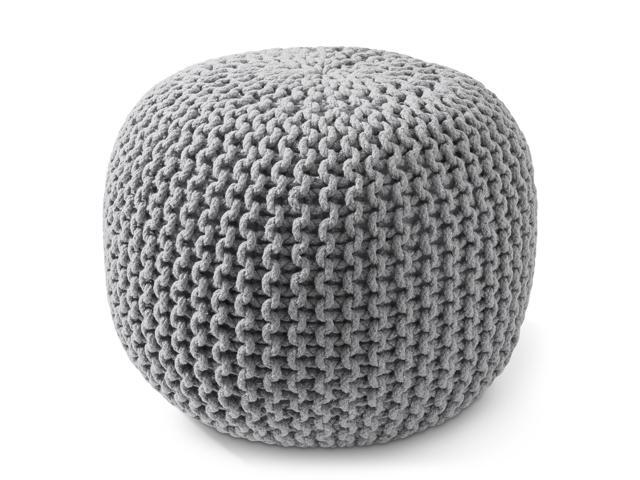 Click here for Casafield Round Pouf Ottoman  Navy Blue - 20"... prices