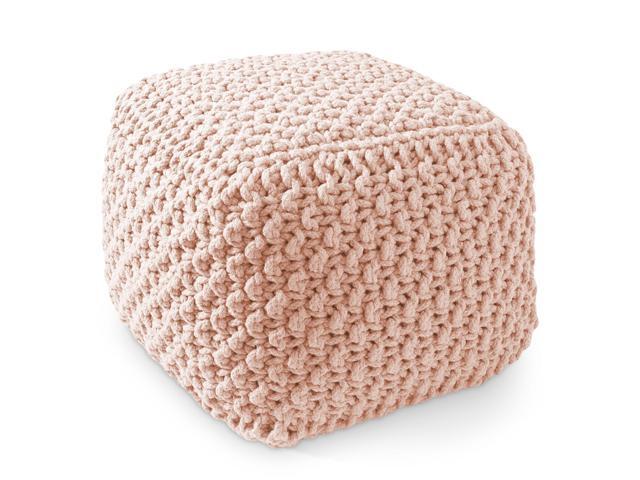 Click here for Casafield Square Pouf Ottoman  Light Gray - 18.5&#... prices