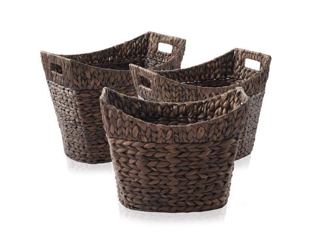 Click here for Casafield Set of 3 Oval Baskets with Handles - Esp... prices