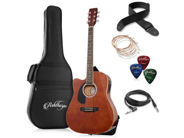 Click here for Ashthorpe Full-Size Left-Handed Dreadnought Cutawa... prices