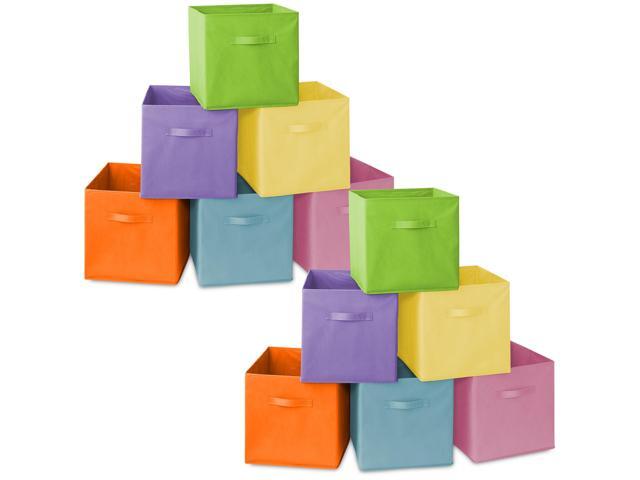 Click here for Casafield Set of 12 Collapsible Fabric Cube Storag... prices