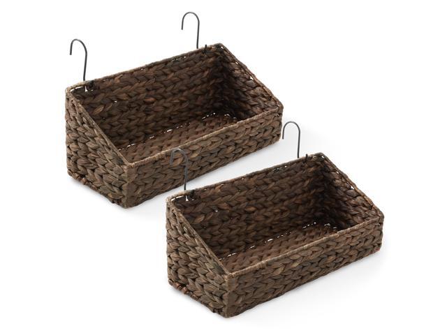 Click here for Casafield Set of 2 Hanging Baskets with Hooks - Es... prices
