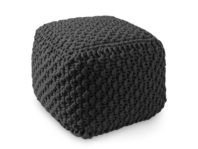 Click here for Casafield Square Pouf Ottoman  Light Gray - 18.5&#... prices