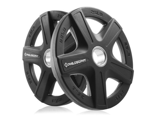 Click here for Philosophy Gym Set of 2 Rubber Coated 2-inch Olymp... prices