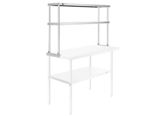 Click here for KUTLER Stainless Steel Double Overshelf 48 x 12  N... prices