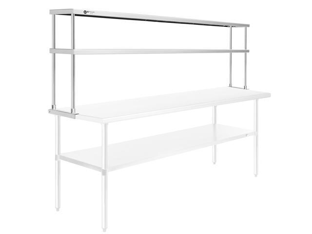 Click here for KUTLER Stainless Steel Double Overshelf 72 x 12  N... prices