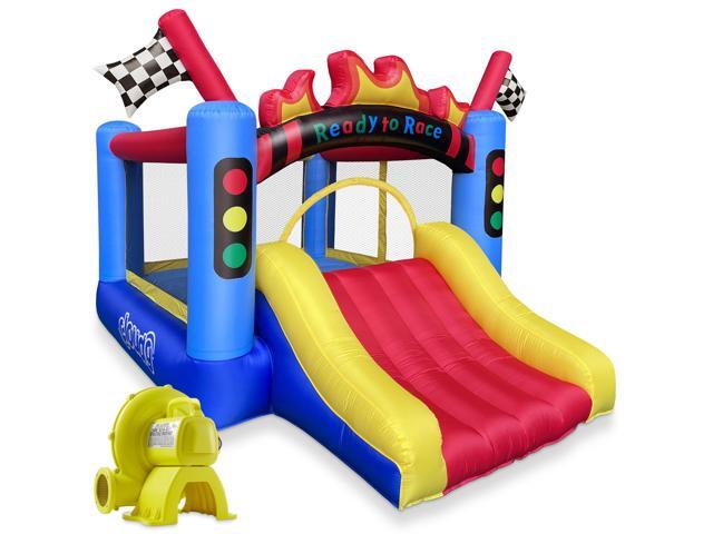 Click here for Cloud 9 Race Car Track Bounce House with Blower -... prices