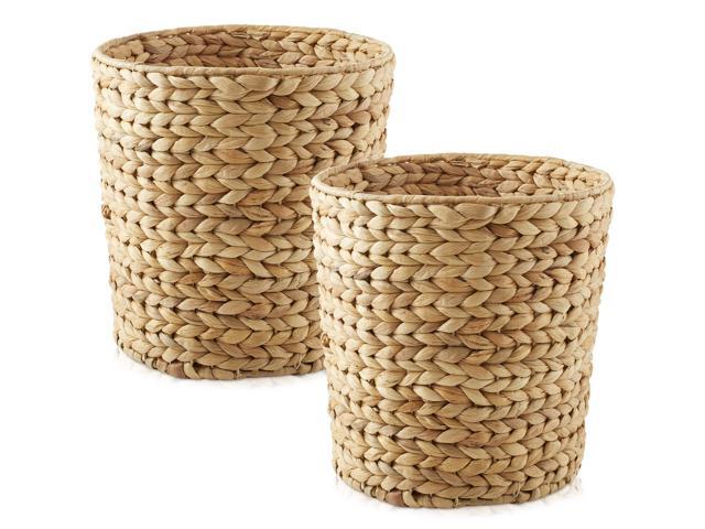 Click here for Casafield Set of 2 Water Hyacinth Waste Baskets -... prices