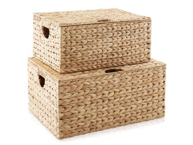 Click here for Casafield Set of 2 Water Hyacinth Rectangular Stor... prices