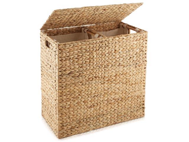 Click here for Casafield 2-Section Laundry Hamper with Lid and Re... prices