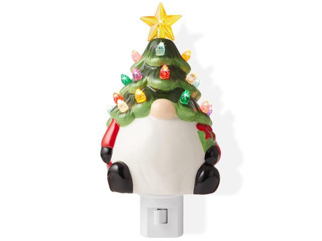 Click here for Casafield Ceramic Christmas Gnome Night Light - Gr... prices