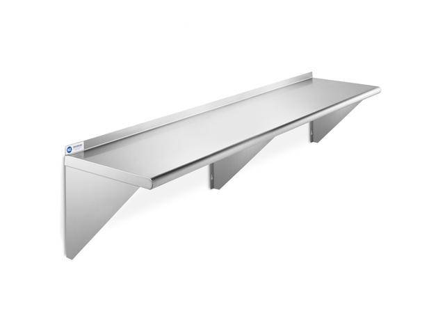 Click here for GRIDMANN 14 x 72 Stainless Steel Wall Mount Shelf... prices