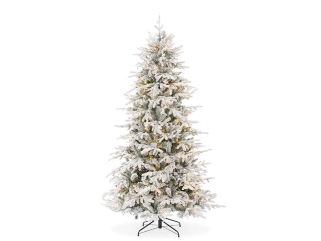 Click here for Casafield 6.5FT Pre-Lit Snow Flocked Slim Aspen Fi... prices