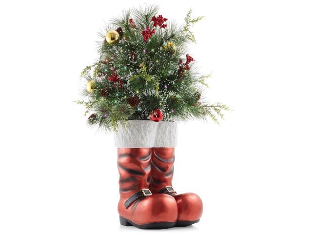 Click here for Casafield 40 Hand-Painted Ceramic Santa Boots with... prices