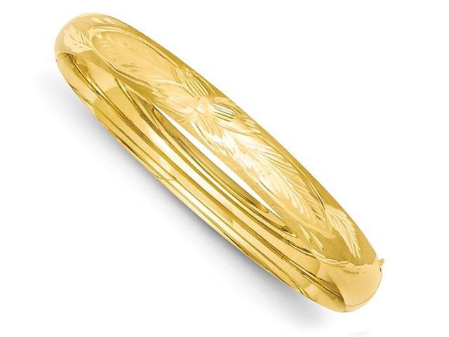 Click here for 14K Yellow Gold Florentine Engraved Hinged Bangle... prices