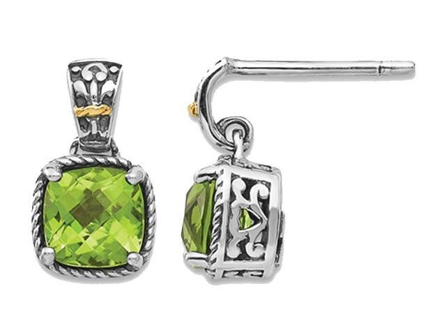 Click here for 2.00 Carat (ctw) Peridot Post Earrings in Sterling... prices