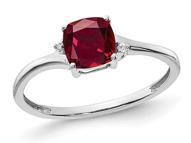 Click here for 1.25 Carat (ctw) Lab Created Solitaire Ruby Ring i... prices