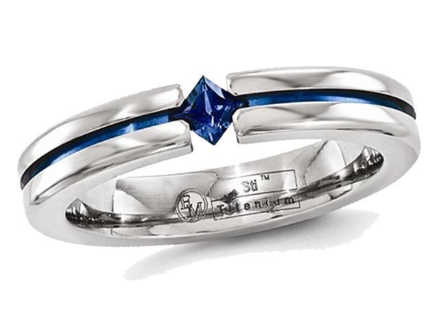 Click here for Mens 1/5 Carat (ctw) Natural Blue Sapphire Band Ri... prices
