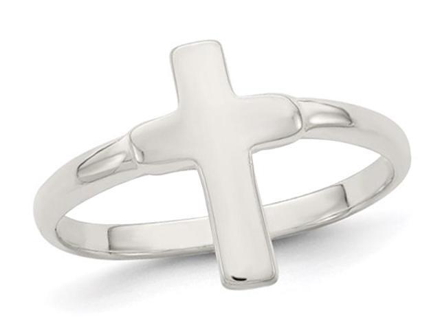 Click here for Sterling Silver Polished Cross Ring prices