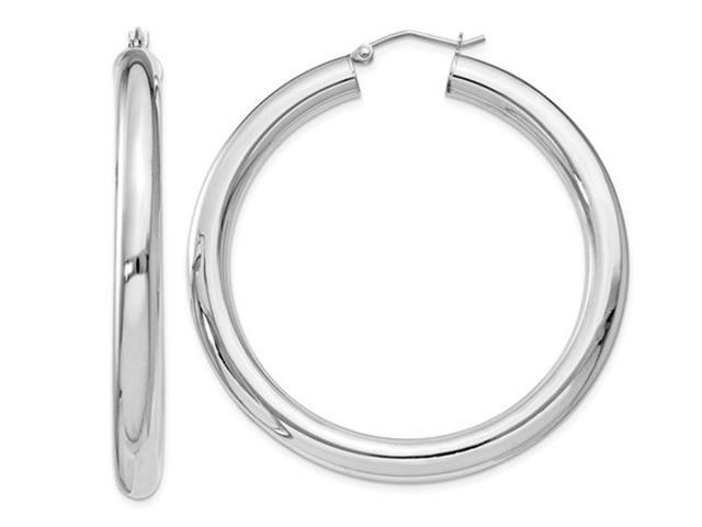 Click here for Large Hoop Earrings in Sterling Silver 2 Inch (5.0... prices