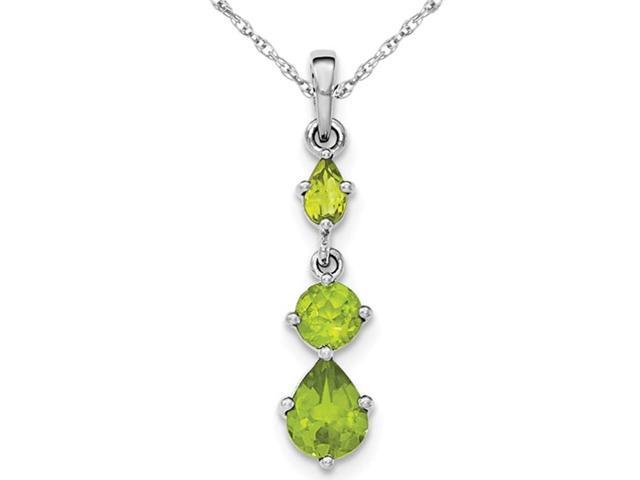Click here for 2.60 Carat (ctw) Natural Peridot Drop Dangle Penda... prices