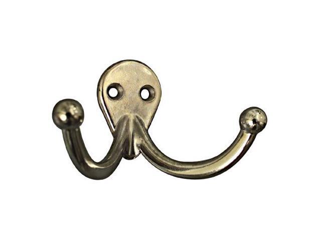 Click here for National Nickel Double Clothes Wardrobe Hook  2 pe... prices