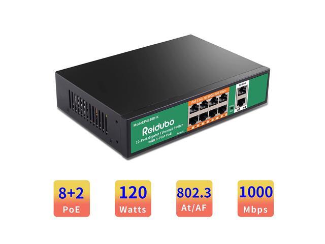 Click here for 8 Port Ethernet Gigabit Poe Switch With 2 Uplink 1... prices
