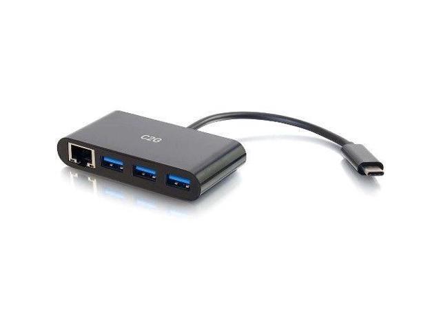Click here for C2G USB C Ethernet and 3 Port USB Hub - Black prices