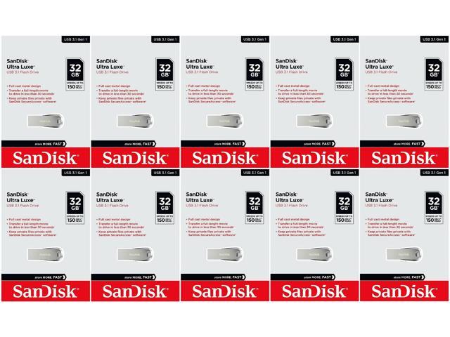 Click here for 10X Sandisk Ultra Luxe 32Gb Usb 3.1 Sdcz74 150Mb/S... prices