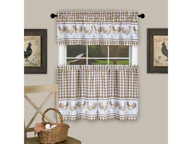 Click here for Barnyard Kitchen Curtain Tier and Valence Set  Tau... prices