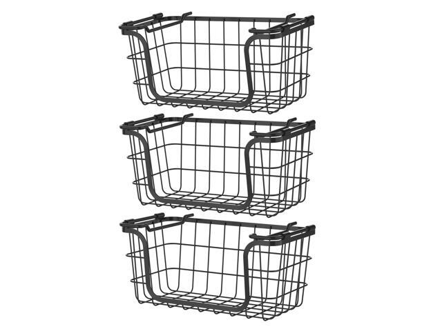 Click here for Oceanstar Stackable Metal Wire Storage Basket Set... prices