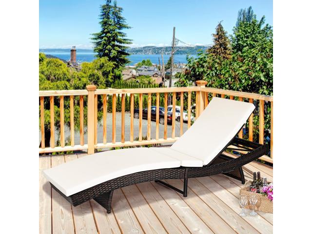 Click here for Costway Adjustable Pool Chaise Lounge Chair Outdoo... prices