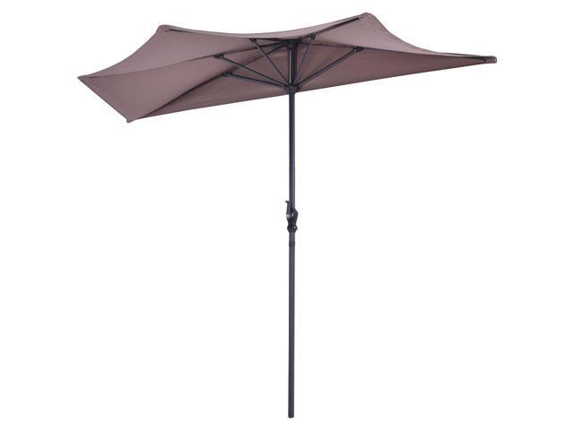 Click here for 9Ft Half Round Umbrella Patio Bistro Wall Balcony... prices